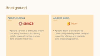 Stream processing in python with Apache Samza and Beam | PPT