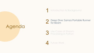 Stream processing in python with Apache Samza and Beam | PPT