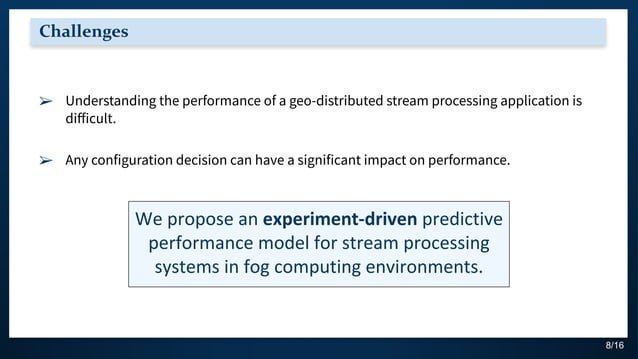 An Experiment Driven Performance Model Of Stream Processing Operators In Fog Computing