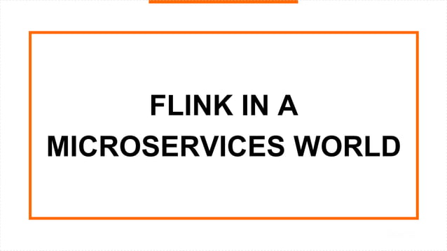 Stream Processing using Apache Flink in Zalando's World of Microservices - Reactive Summit | PPT