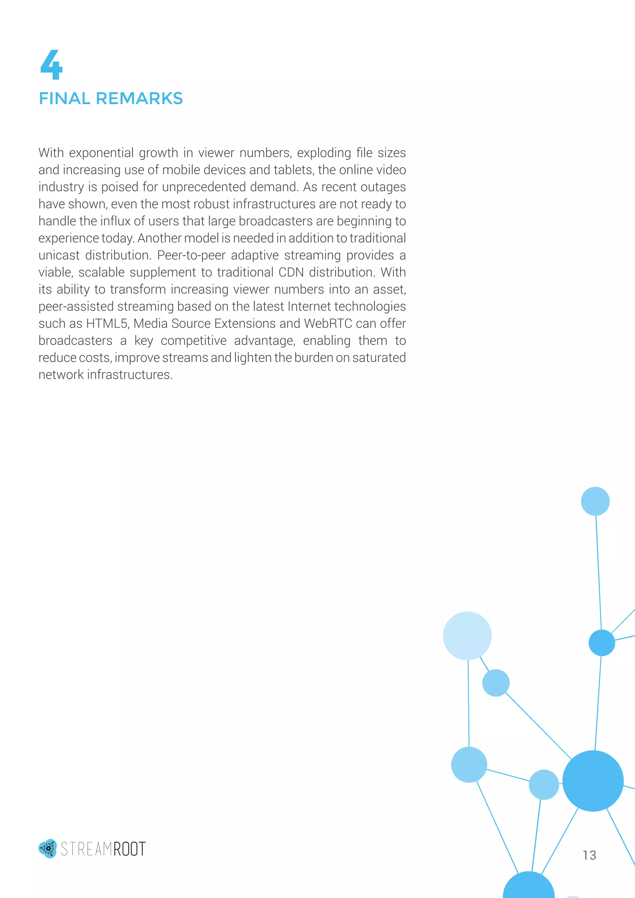 [Streamroot] Whitepaper peer assisted adaptive streaming | PDF