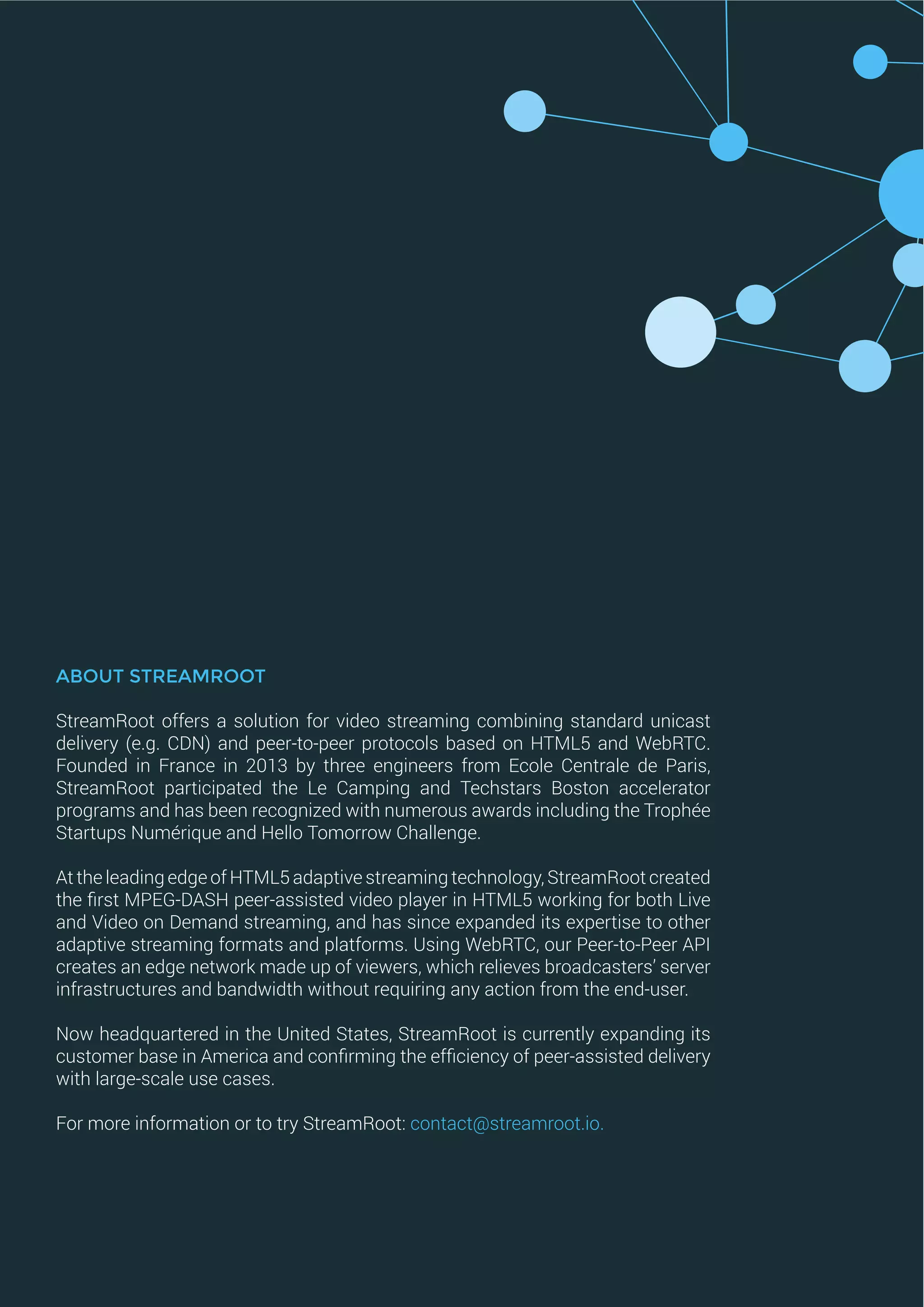 [Streamroot] Whitepaper peer assisted adaptive streaming | PDF