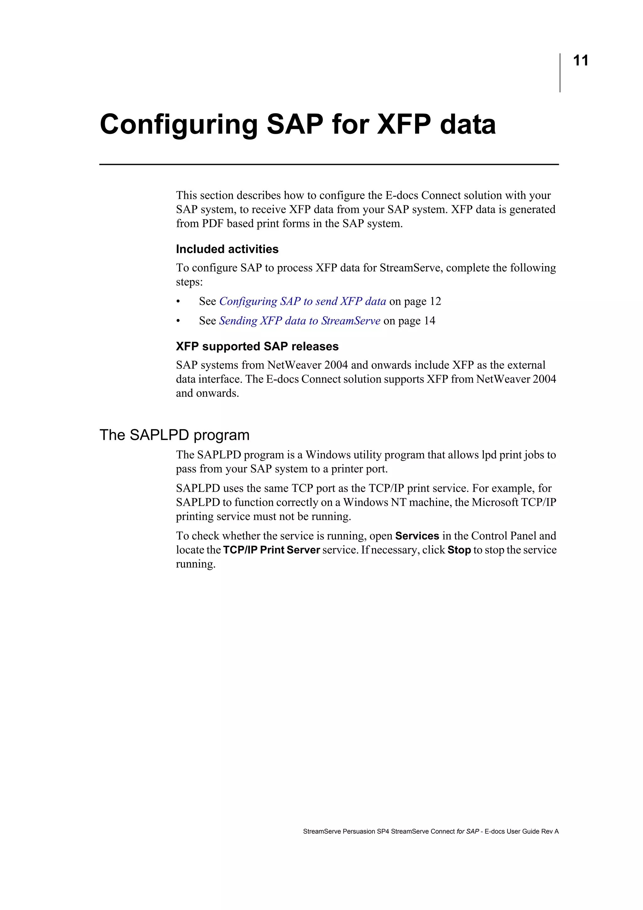 Stream serve connect_for_sap_e-docs | PDF
