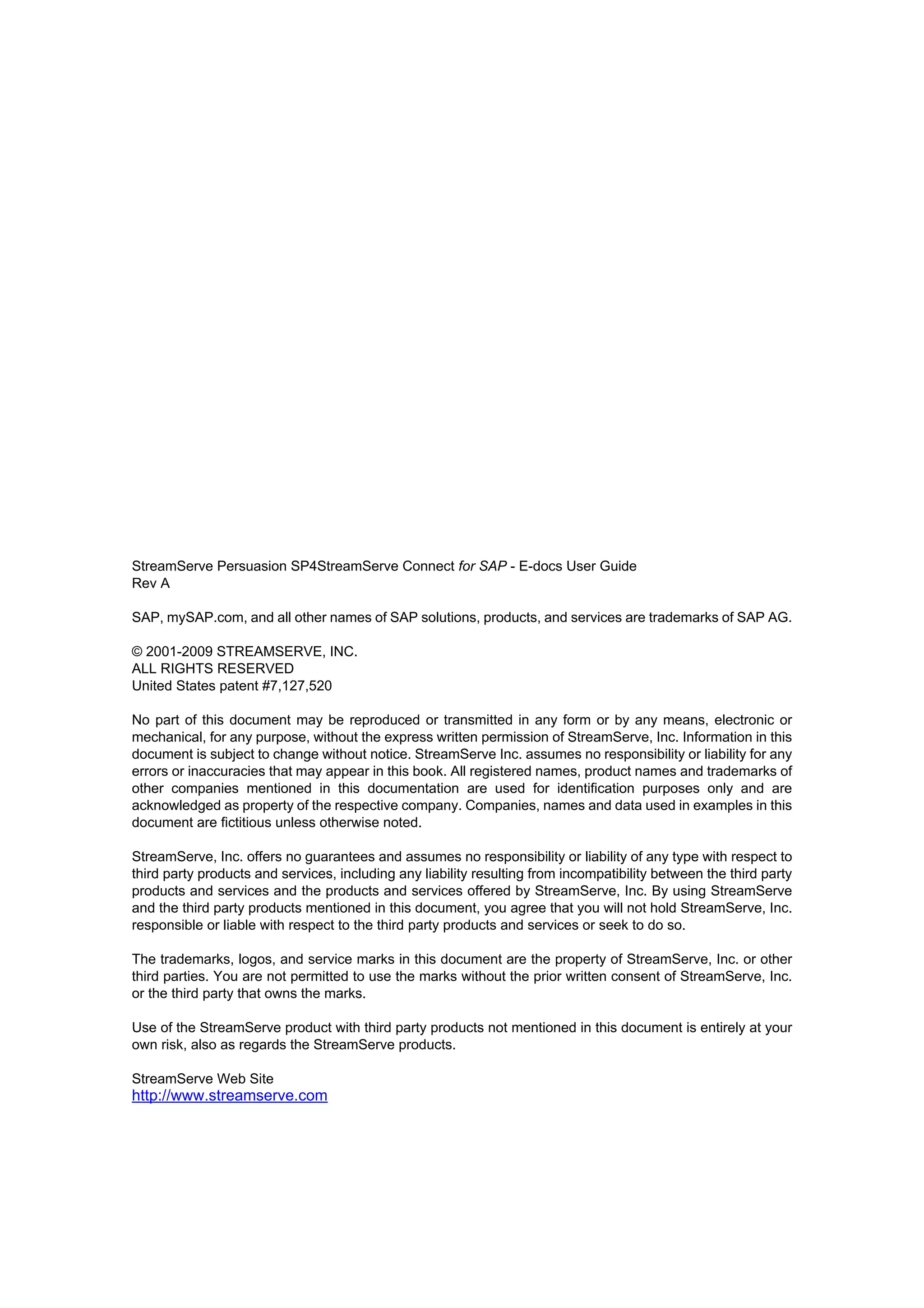 Stream serve connect_for_sap_e-docs | PDF