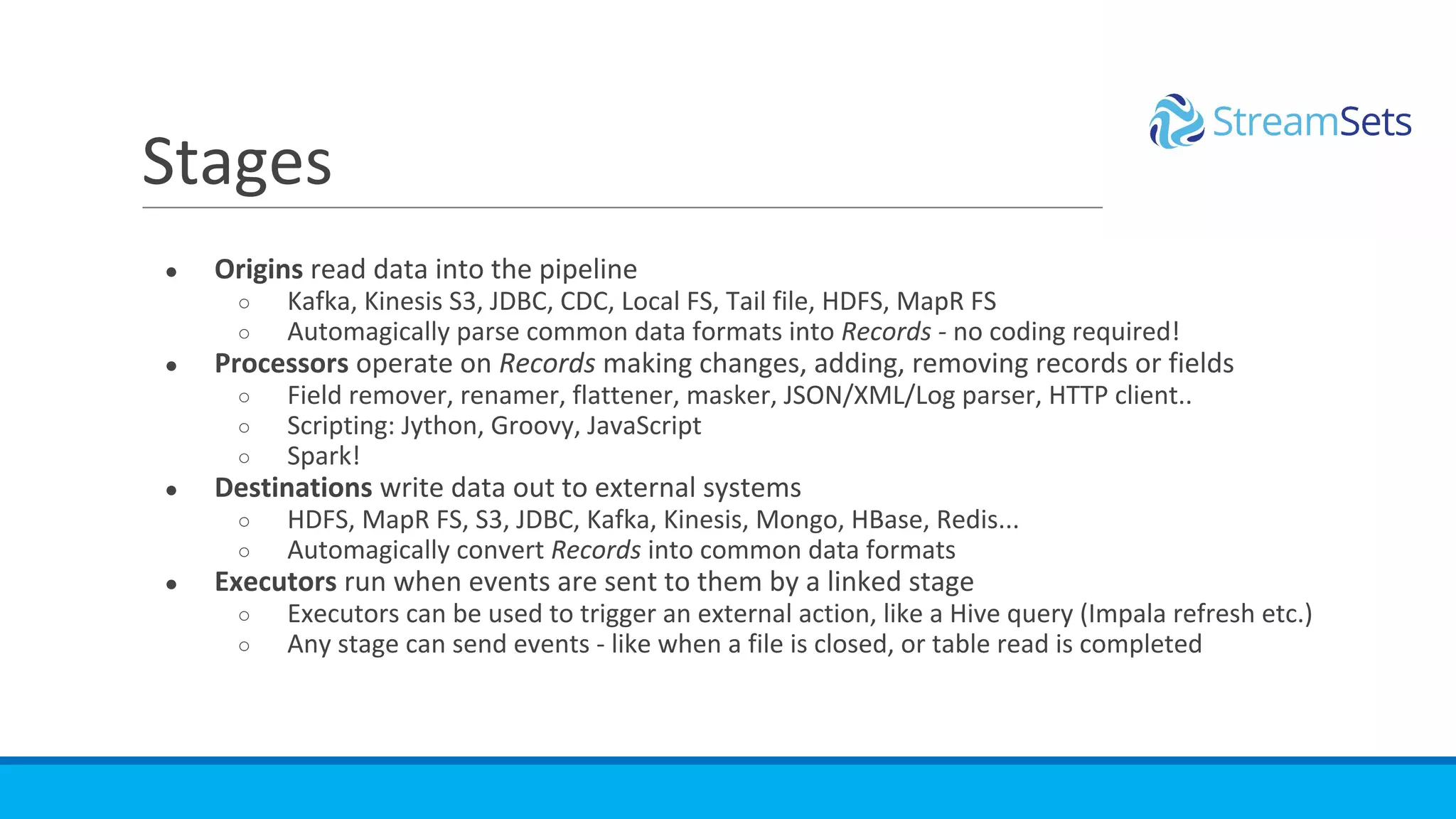 Streamsets and spark | PPT