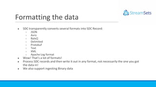 Streamsets and spark in Retail | PPT