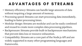 Streams in Node.js.pptx | Computing | Technology & Computing