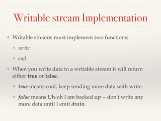 Streams in node js | PDF