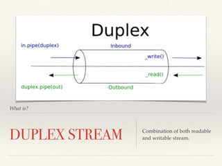 Streams in node js | PDF