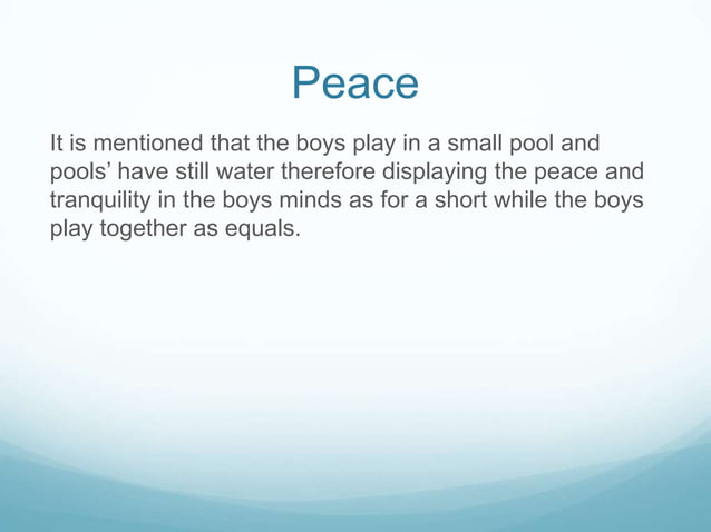 symbolism of the stream in susan hill's "i am the king of the castle" | PPT