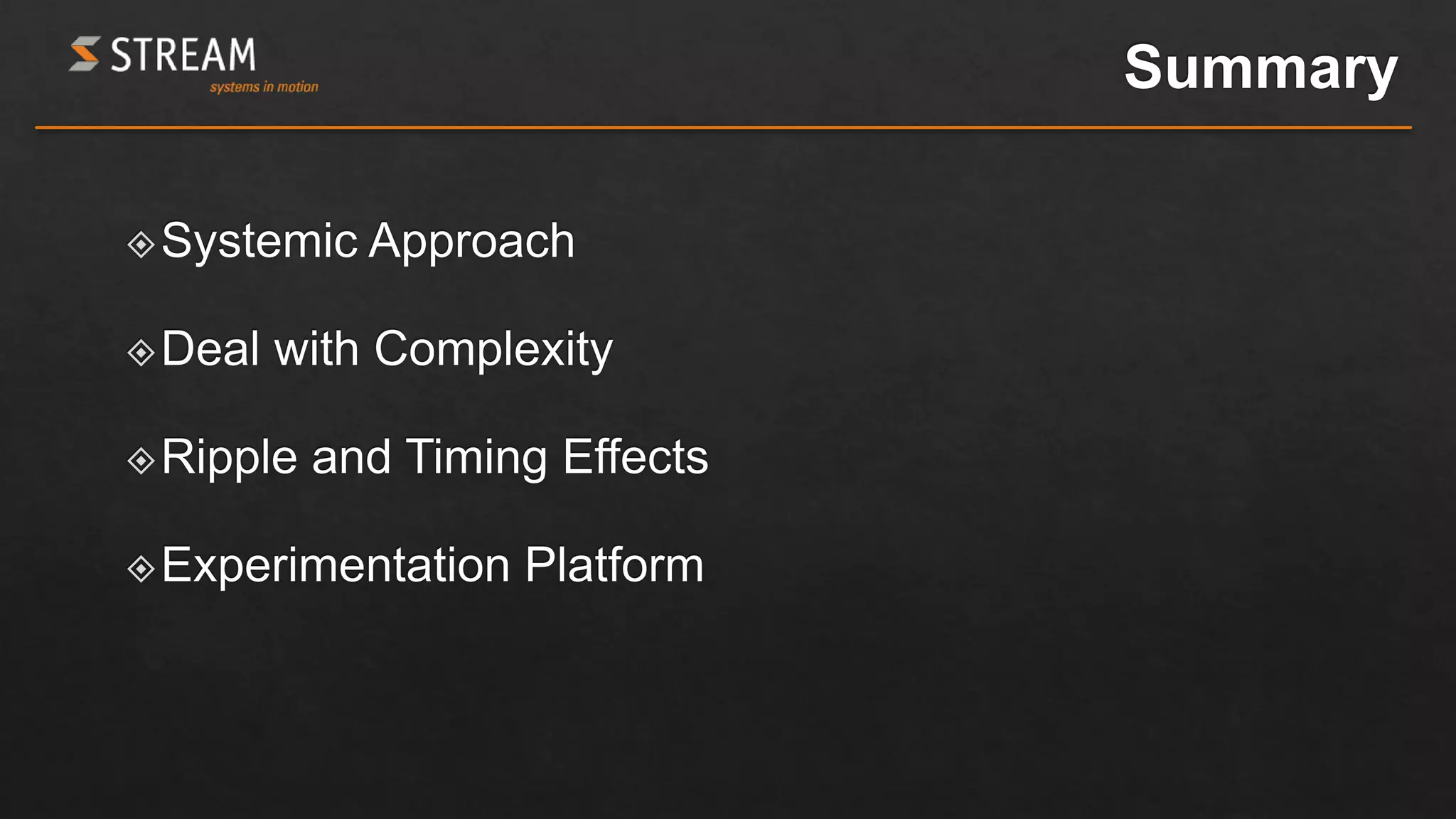 Stream systems anylogic presentation | PDF