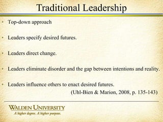 Streat - Complexity Leadership Theory | PPTX | Business | Business and ...