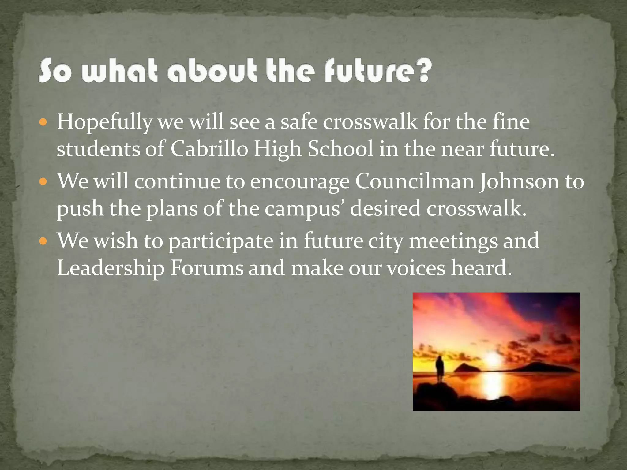 Cabrillo Crosswalk Civic Action Project | PPTX