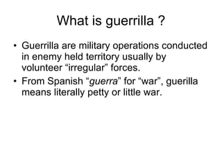 Street Marketing And Guerilla Operations | PPT