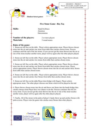 Street and backyard games | PDF