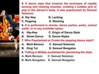 STREET AND HIP-HOP DANCE STYLE.pptx