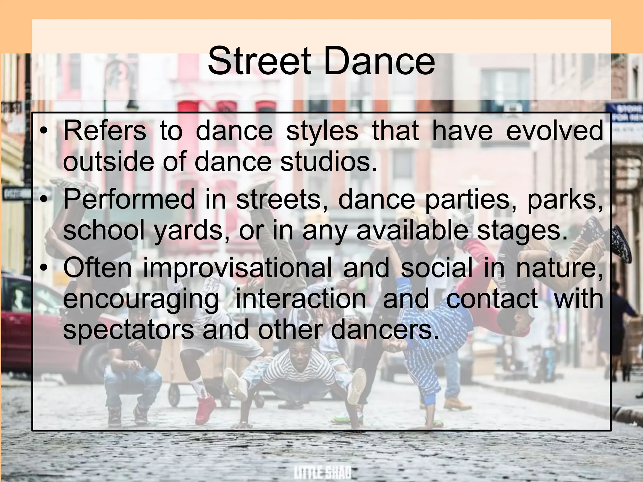street and hip-hop 3rd quarter physical education grade 10 | PPTX