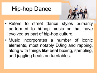 street and hip-hop 3rd quarter physical education grade 10 | PPTX