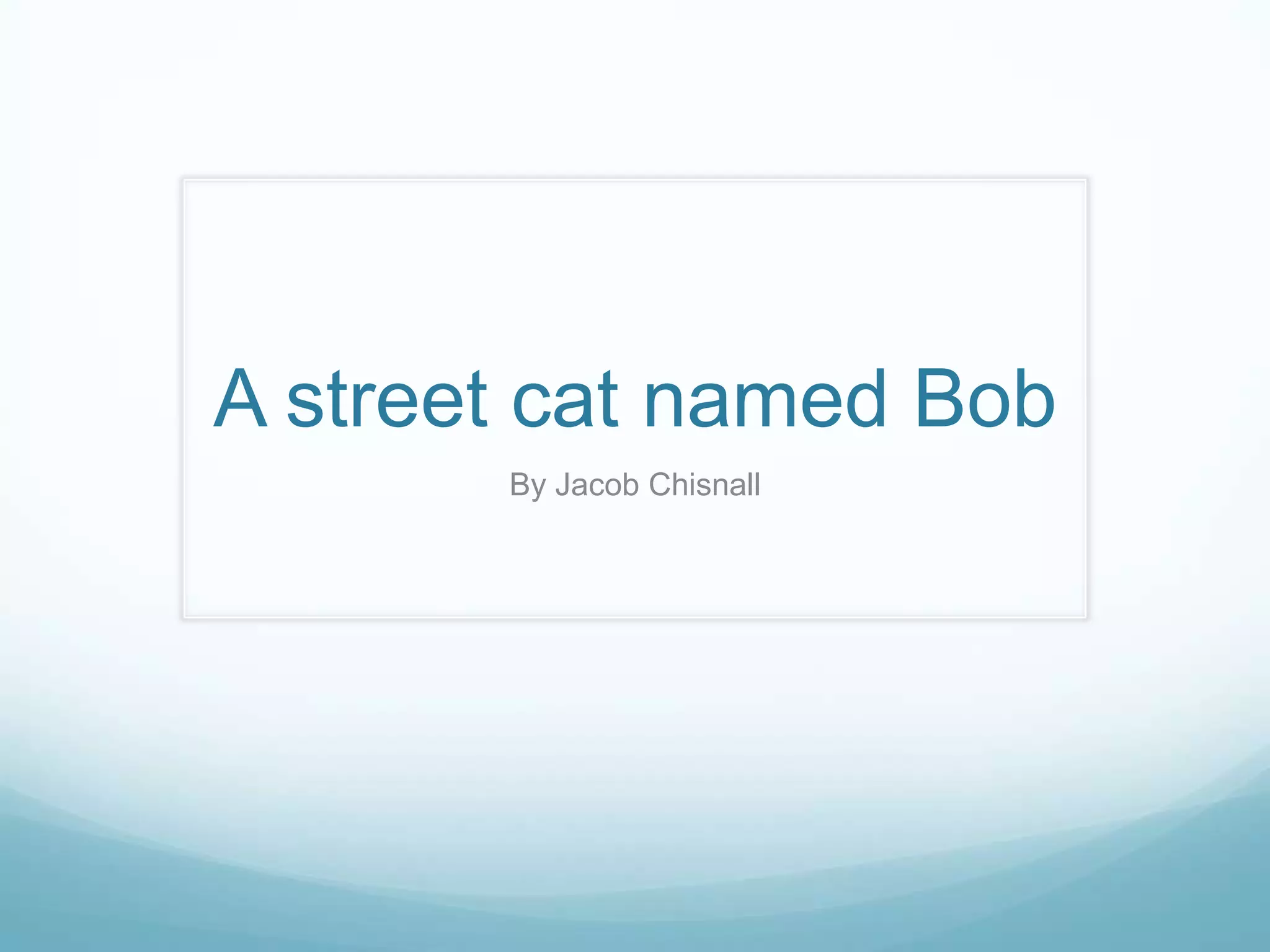 A street cat named Bob | PPTX