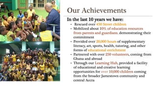 Street Children Empowerment Foundation Presentation - 8th September ...