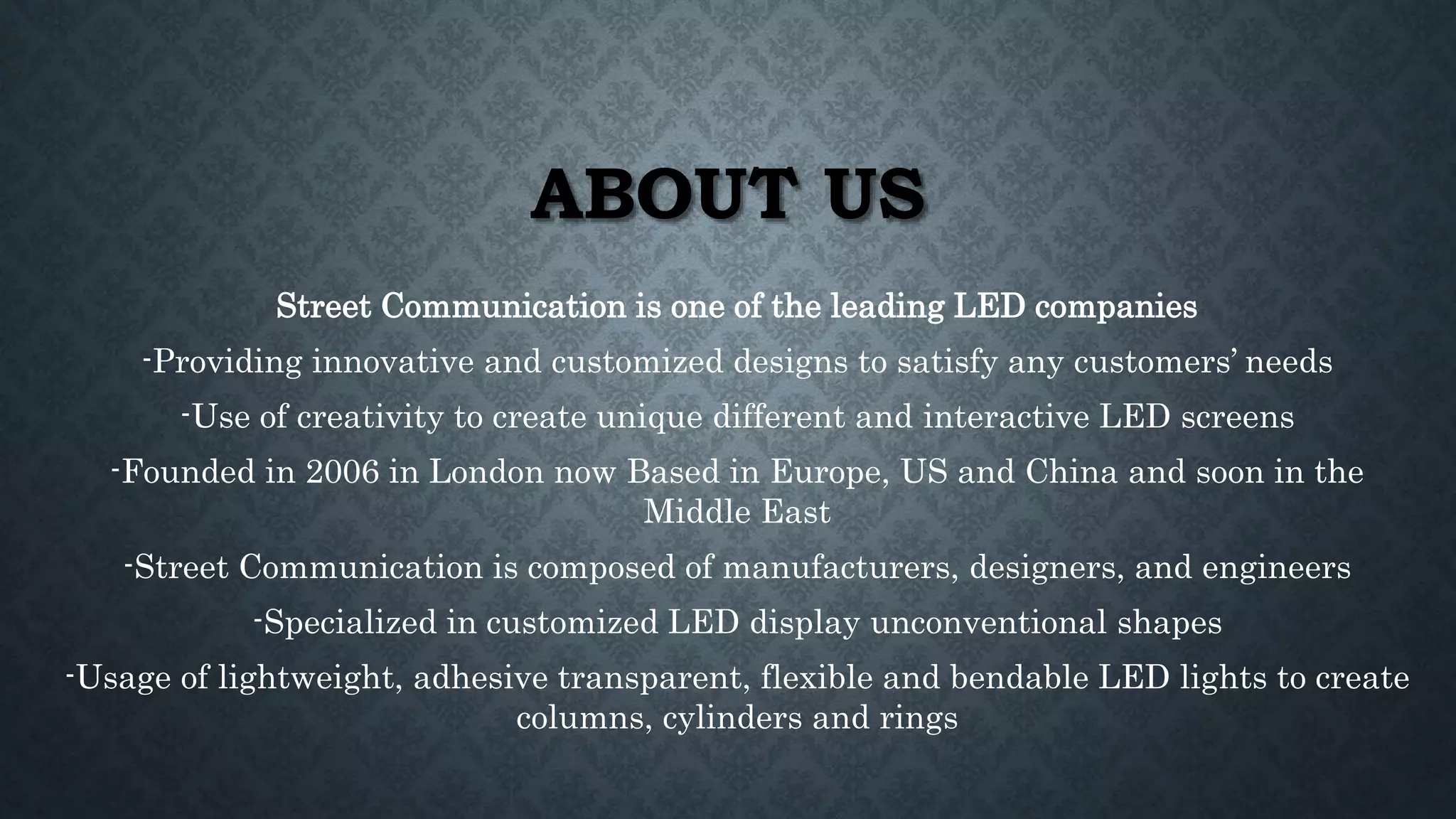 Column Square LED Display | PPTX