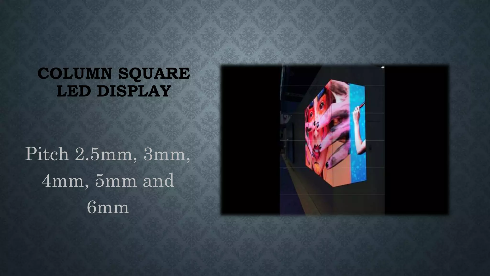 Column Square LED Display | PPTX