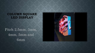 Column Square LED Display | PPTX