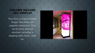 Column Square LED Display | PPTX