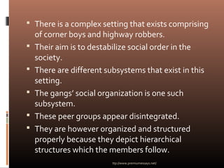 Street corner society | PPT