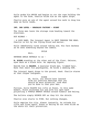 Street Fighter (Movie Script) | PDF