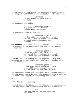 Street Fighter (Movie Script) | PDF