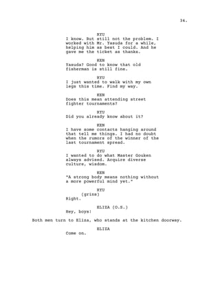 Street Fighter (Movie Script) | PDF
