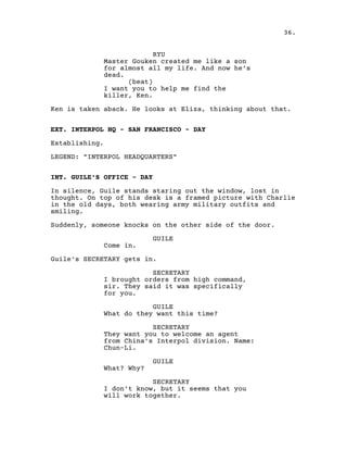 Street Fighter (Movie Script) | PDF