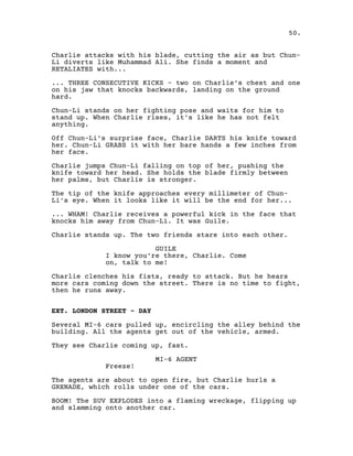 Street Fighter (Movie Script) | PDF