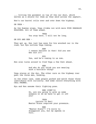 Street Fighter (Movie Script) | PDF