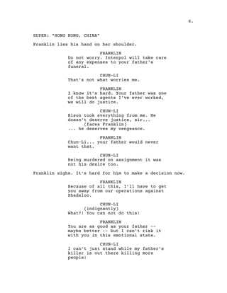 Street Fighter (Movie Script) | PDF