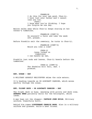 Street Fighter (Movie Script) | PDF