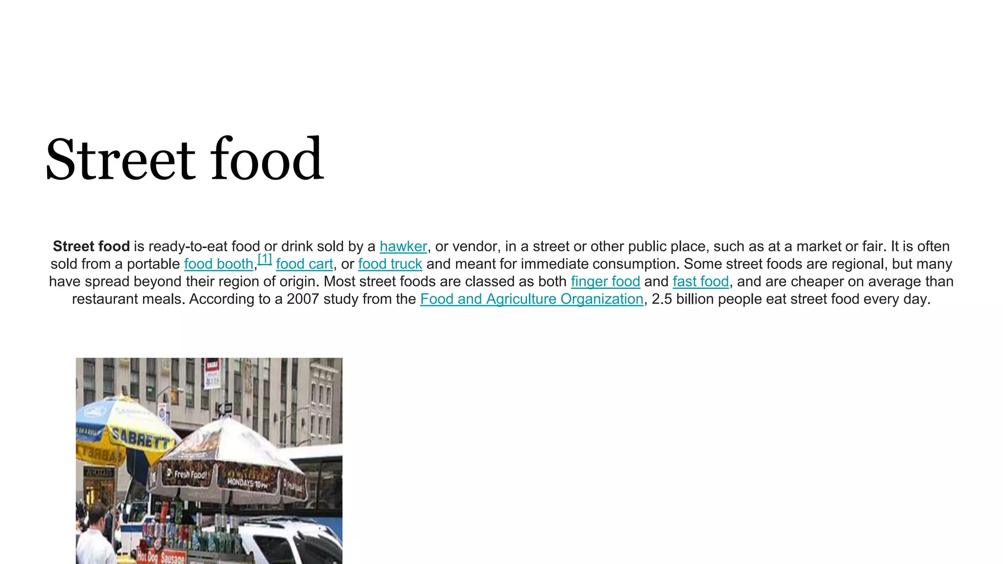Street food | PPTX