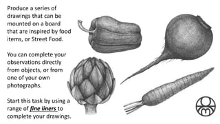 Street food graphical drawings | PPTX