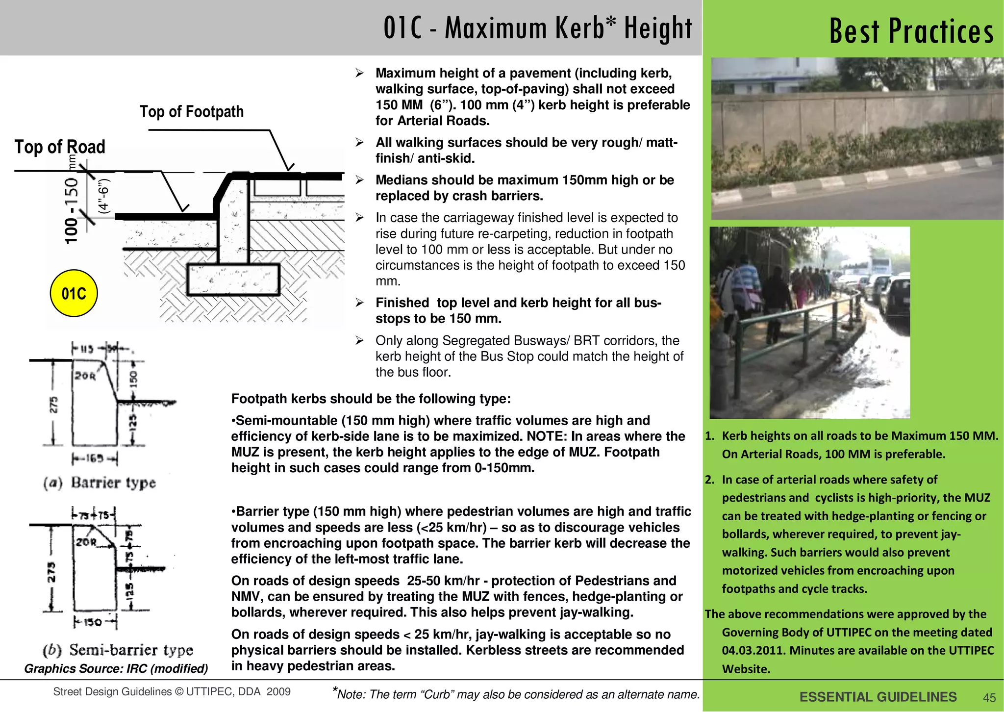 UTTIPEC STREET DESIGN GUIDELINES | PDF