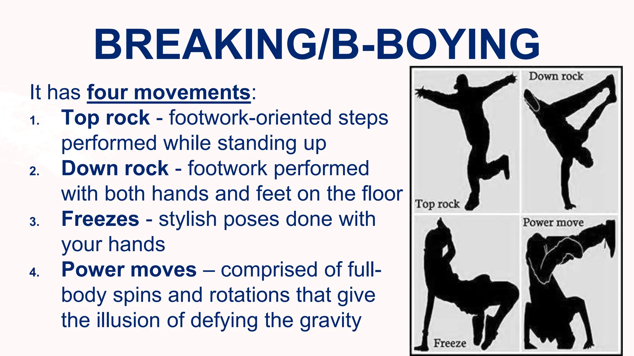 STREET DANCE AND HIPHOP DANCE STYLES (PE | PPTX