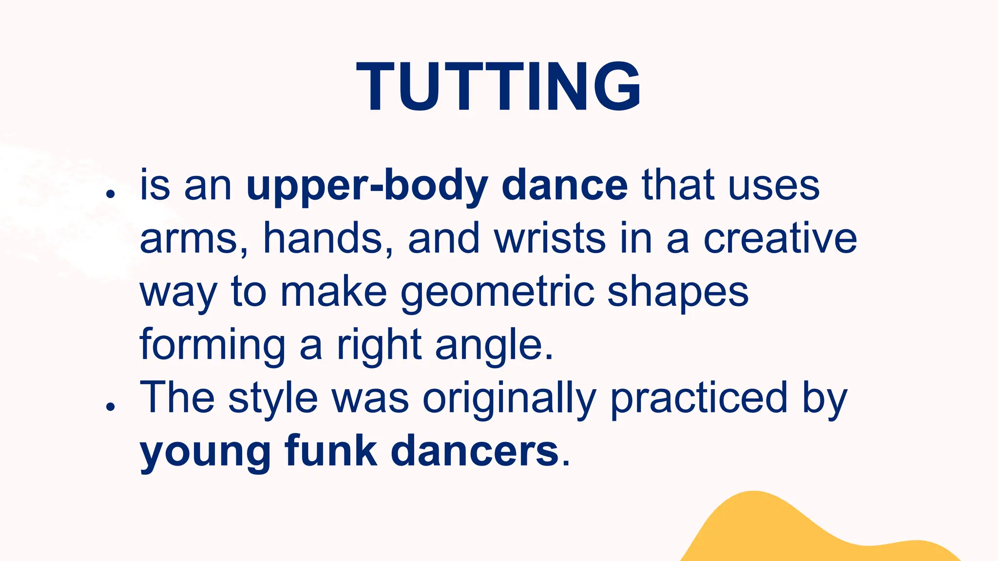 STREET DANCE AND HIPHOP DANCE STYLES (PE | PPTX