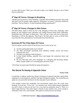 Street Hypnosis Exposed Manual | PDF