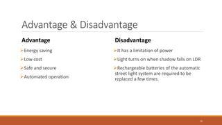 Automatic Street lamp on/off working process | PPT