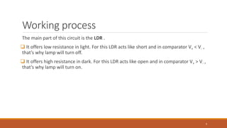 Automatic Street lamp on/off working process | PPT