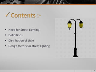 Street lighting | PPTX