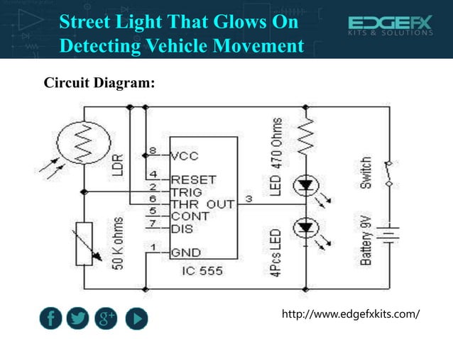 Street Light that Glows on Detecting Vehicle Movement | PPTX