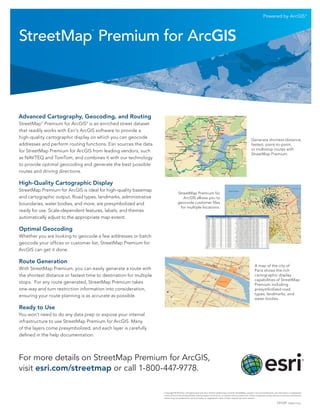 StreetMap Premium for ArcGIS | PDF