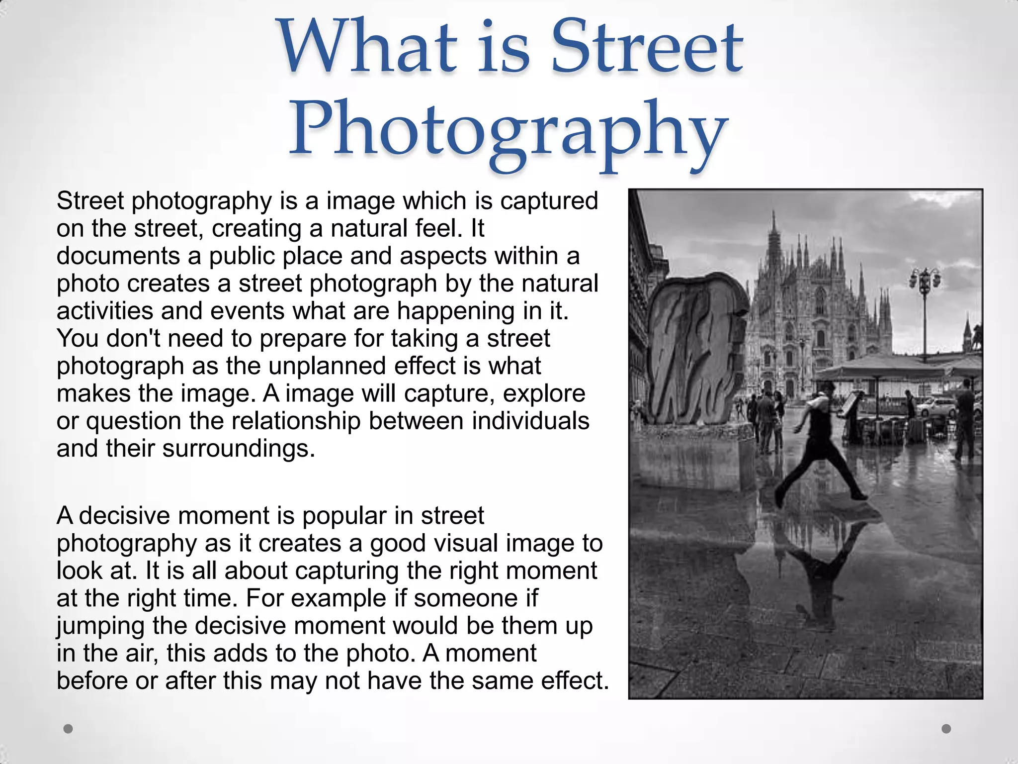 Street photography | PPTX
