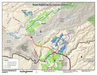 Street rehabilitation by district | PPT